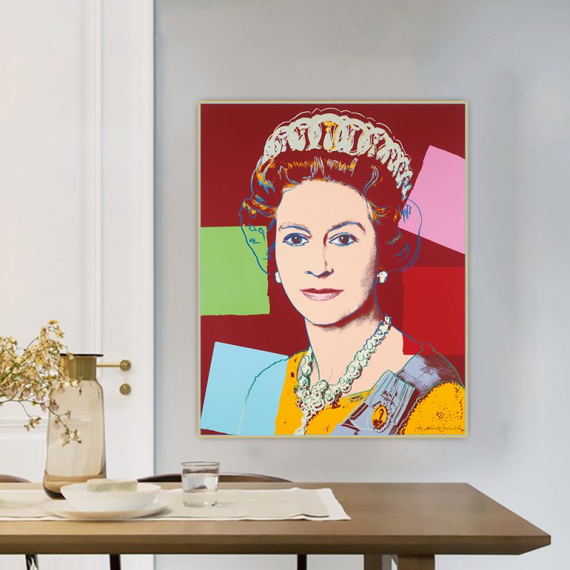 Queen Elizabeth Ii Andy Warholinspired Pop Art Canvas Wall Decor Poster ...